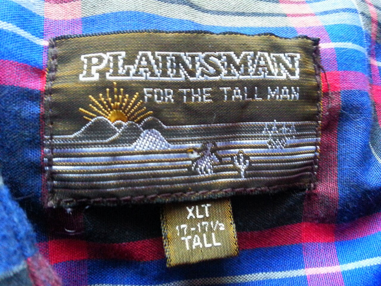 Vintage Western Shirt Plaid Plainsman Men's Extra - Etsy