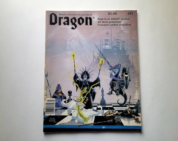 Dragon Magazine #83 | Dungeons Dragons | Fantasy RPG | D&D | TSR - Etsy