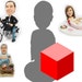 Bespoke Personalised Cake Topper for Single Person With Background ...