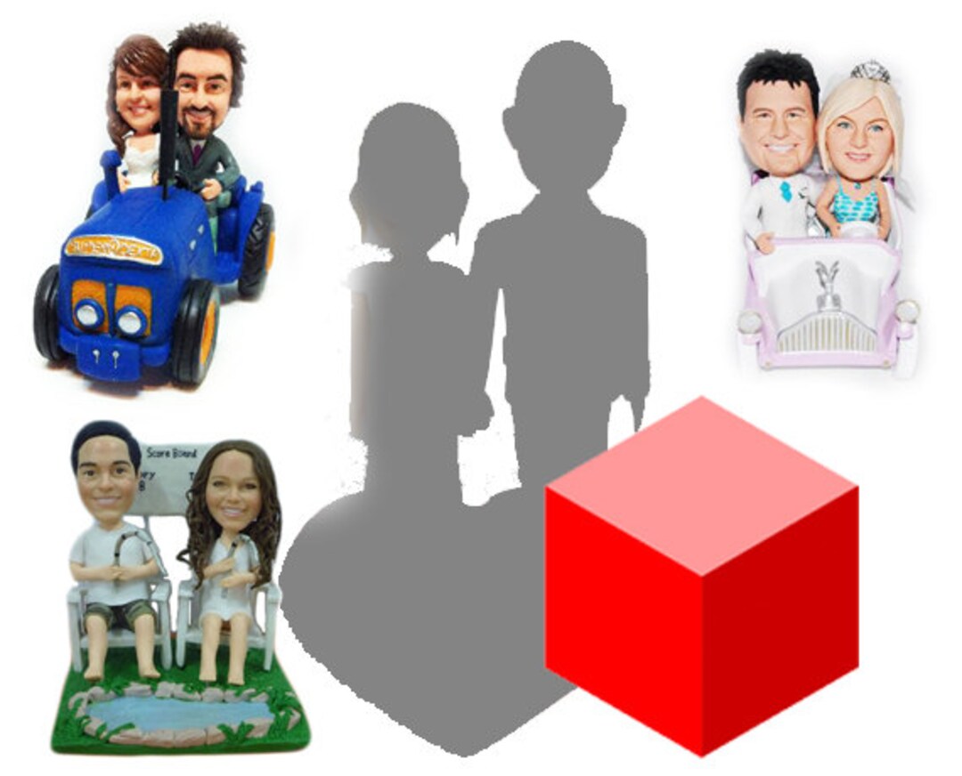 Bespoke Personalised Wedding Cake Topper With a Background (free ...