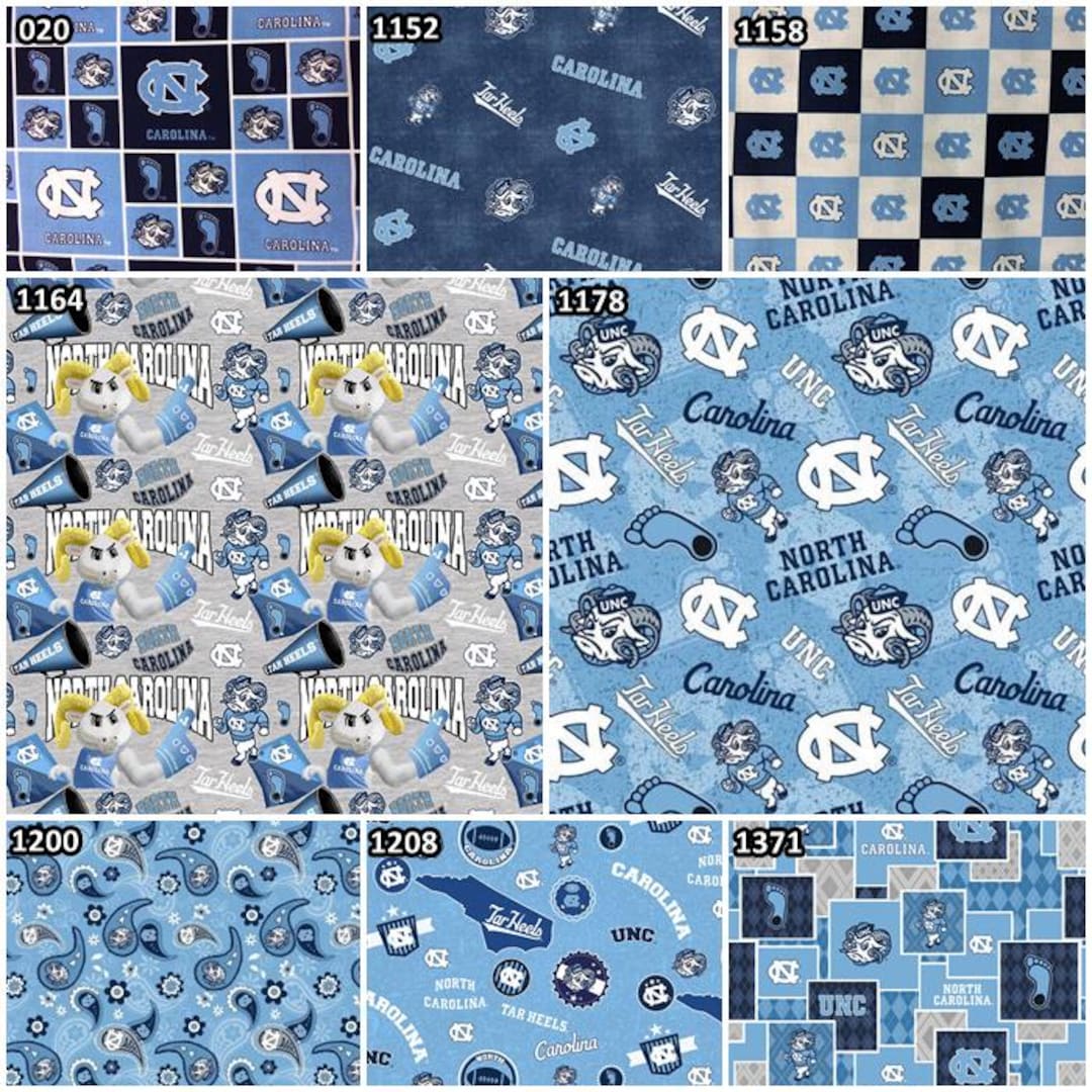 NCAA University of North Carolina UNC Tarheels College Logo 100% Cotton ...