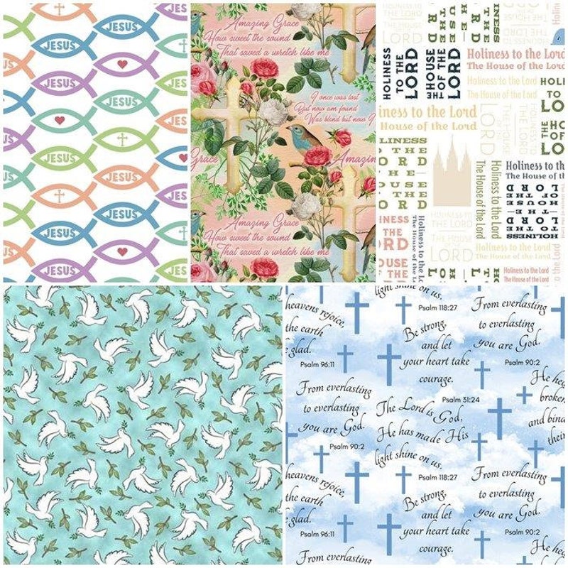 Religious Fabric - Etsy