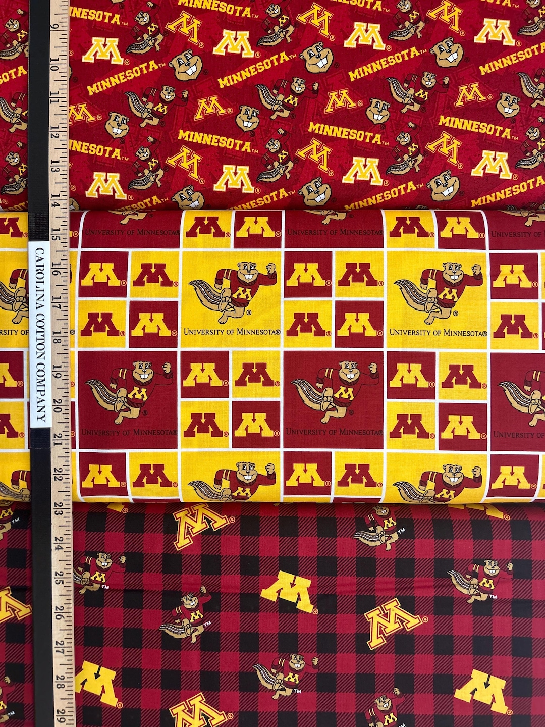 NCAA University of Minnesota Gophers Maroon & Gold College Logo 100% ...