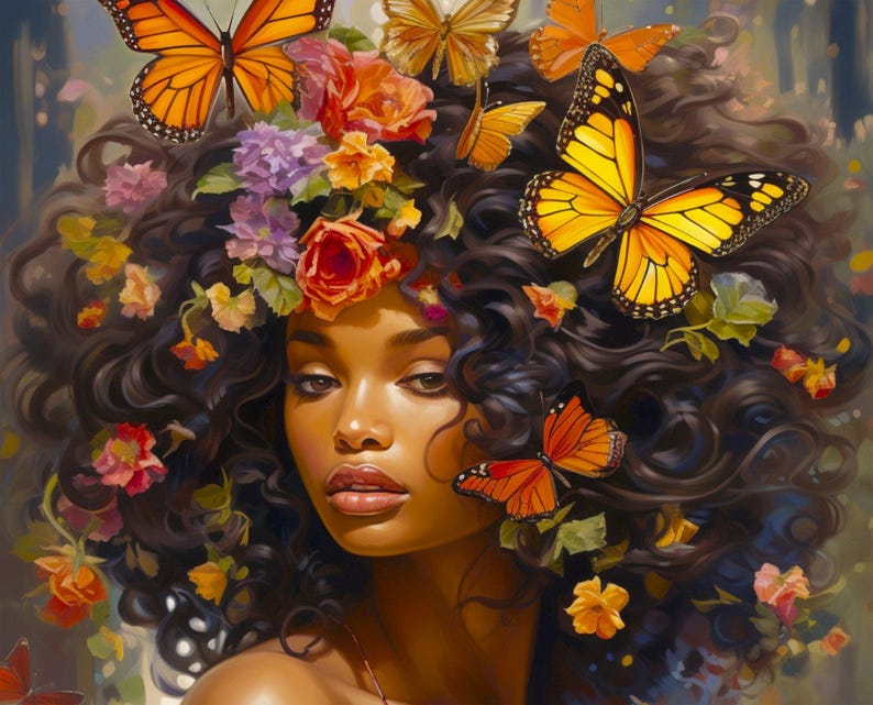 Woman of Beauty 6448 36" Panel 100% Cotton Fabric Panels by David ...