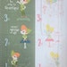 Disney Peter Pan or Tinkerbell Growth Chart 18" 100% Cotton Fabric ...