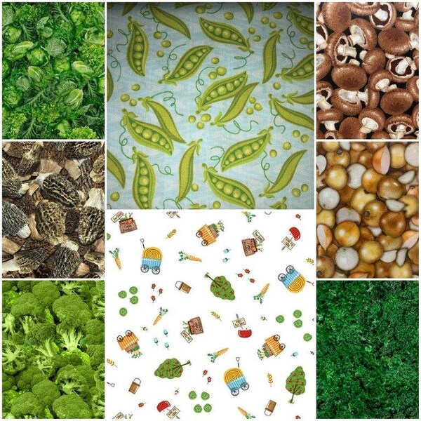 Vegetable Fabric - Etsy