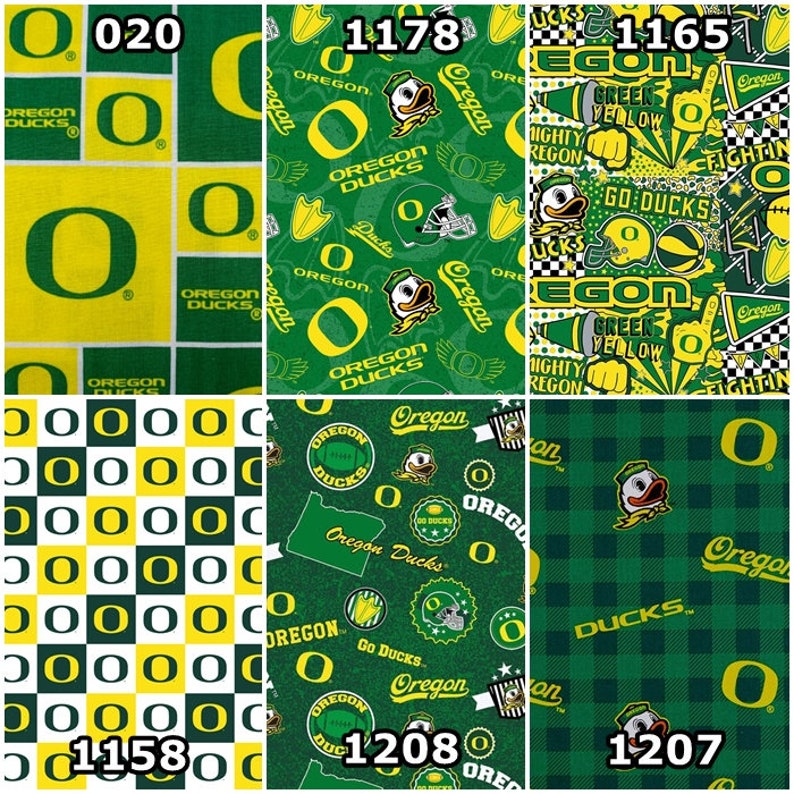 NCAA University of Oregon Ducks Green & Yellow College Logo - Etsy
