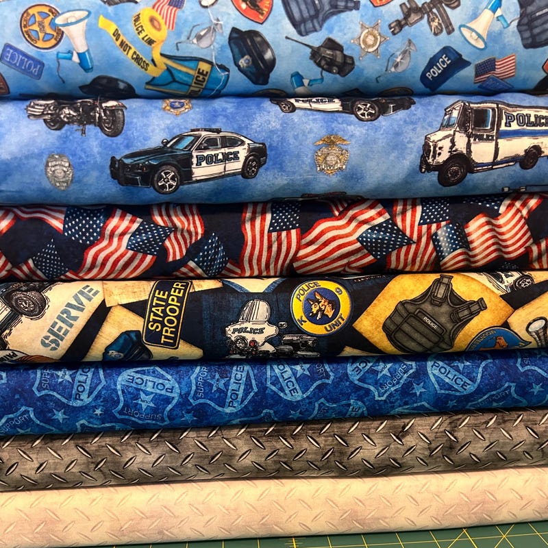 Police Officer Quilt - Etsy