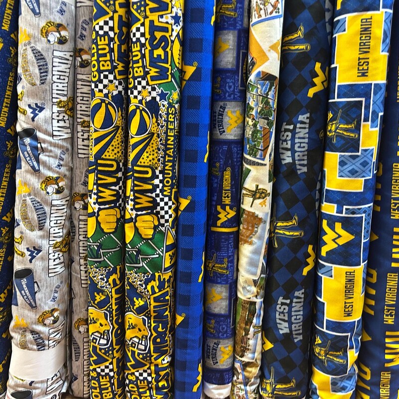 Wvu Fabric for Quilt - Etsy