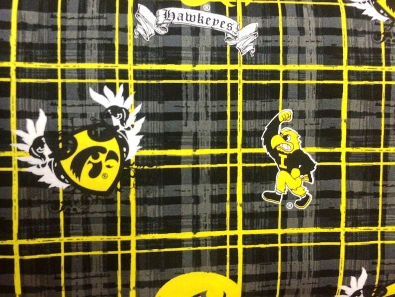 NCAA University of Iowa Hawkeyes Yellow & Black College Logo | Etsy