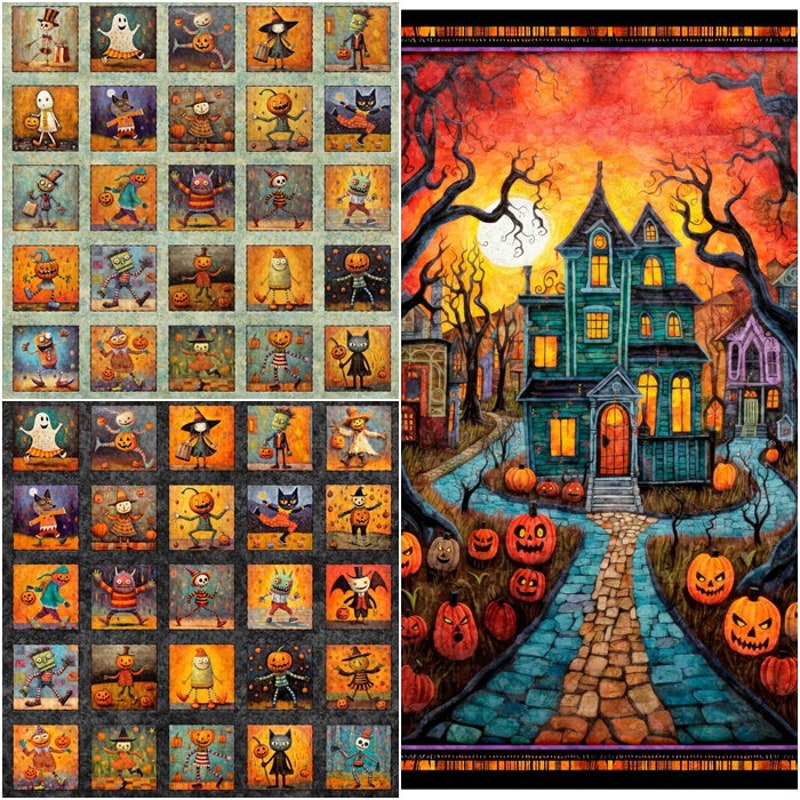 Halloween Quilting Fabric - Etsy