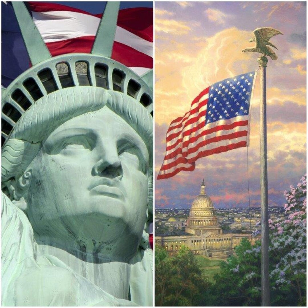 Statue of Liberty, Mount Rushmore, Patriotic Pride, Capital Building 36 ...