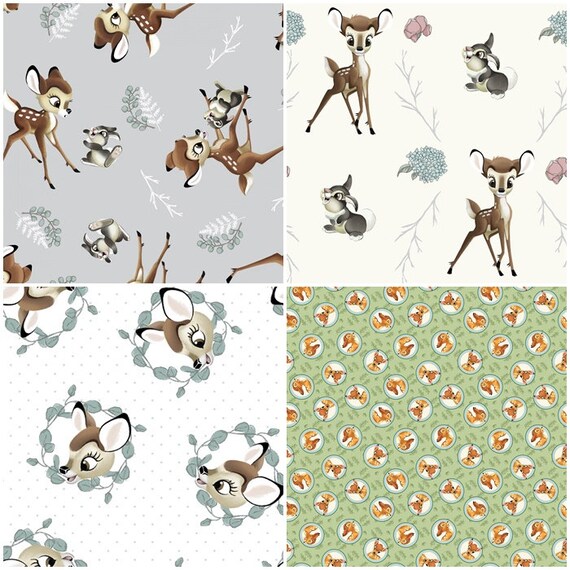 Disney Bambi the Deer Thumper & Friends 100% Cotton Fabrics - Etsy
