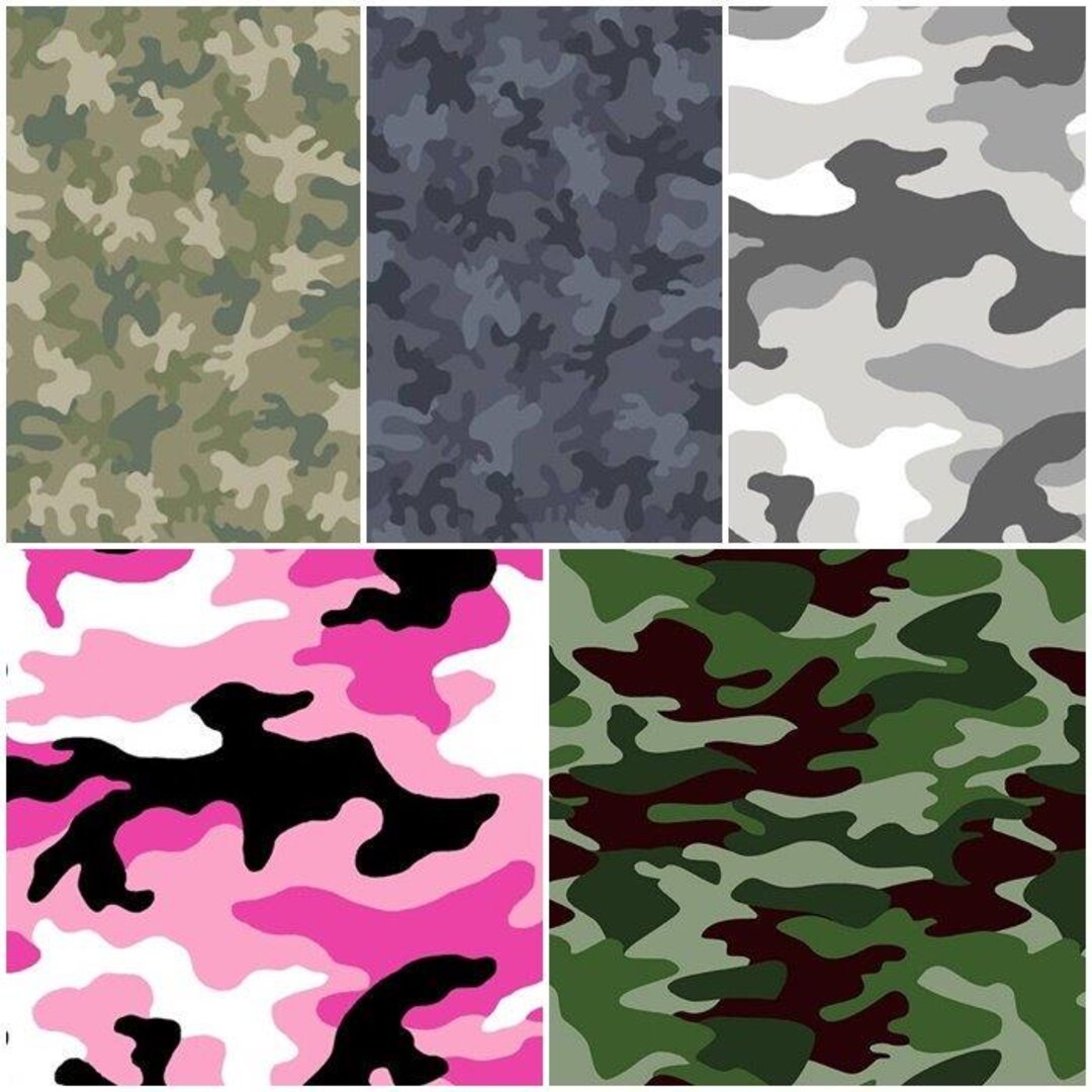 Camo Camouflage Disguise Fashion & Hunting 100% Cotton Fabrics! 5 ...