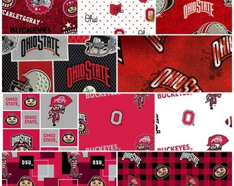 Ohio State Fabric - Etsy