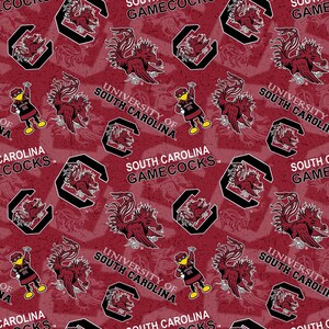 NCAA University of South Carolina Black & Garnet College 100% Cotton ...
