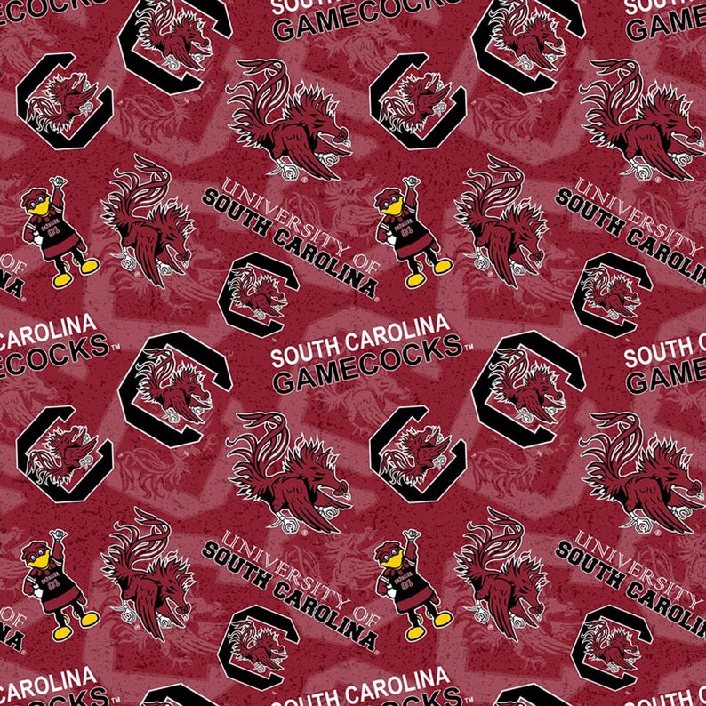 NCAA University of South Carolina Black & Garnet College 100% - Etsy