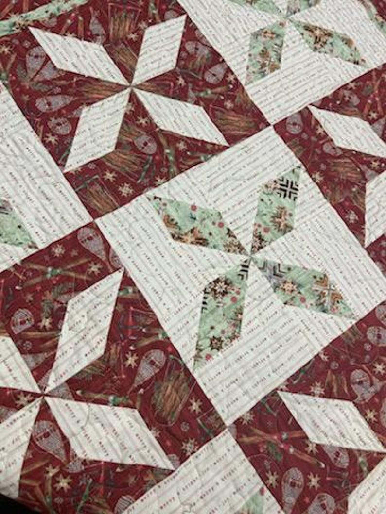 Snowflake Ski Lodge Winter Cabin Wood 100% Cotton Fabric! 7 Styles - Etsy