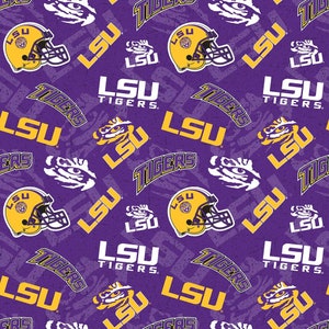 NCAA Louisiana State University LSU Tigers Purple & Gold College Logo ...