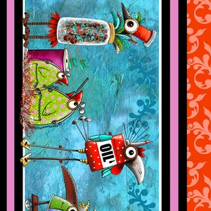 Steampunk Stitchery, Whimsical, Birds, Notions, Sewing Themed 100% ...