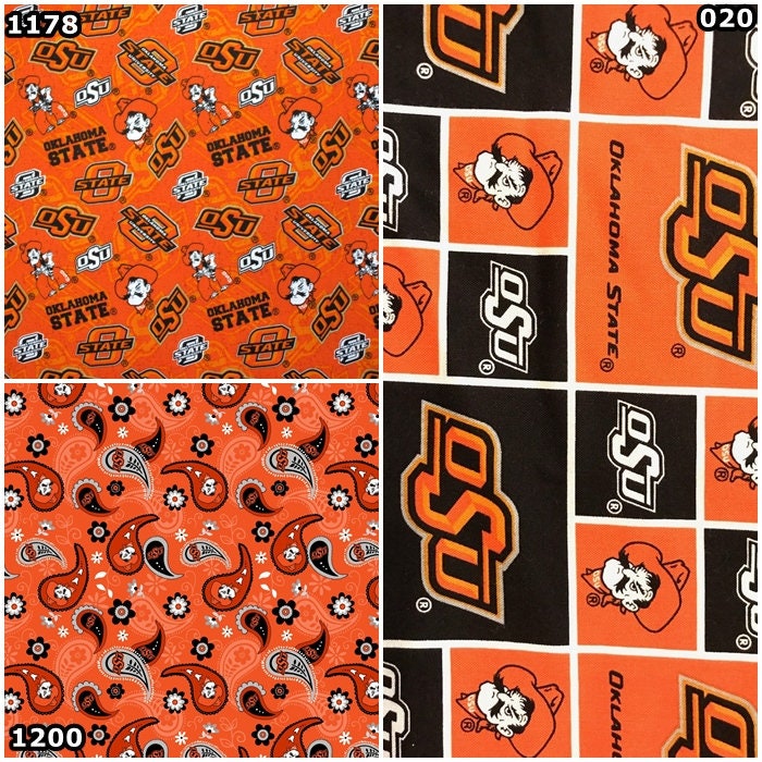 NCAA Oklahoma State University Cowboys Orange & Black College | Etsy