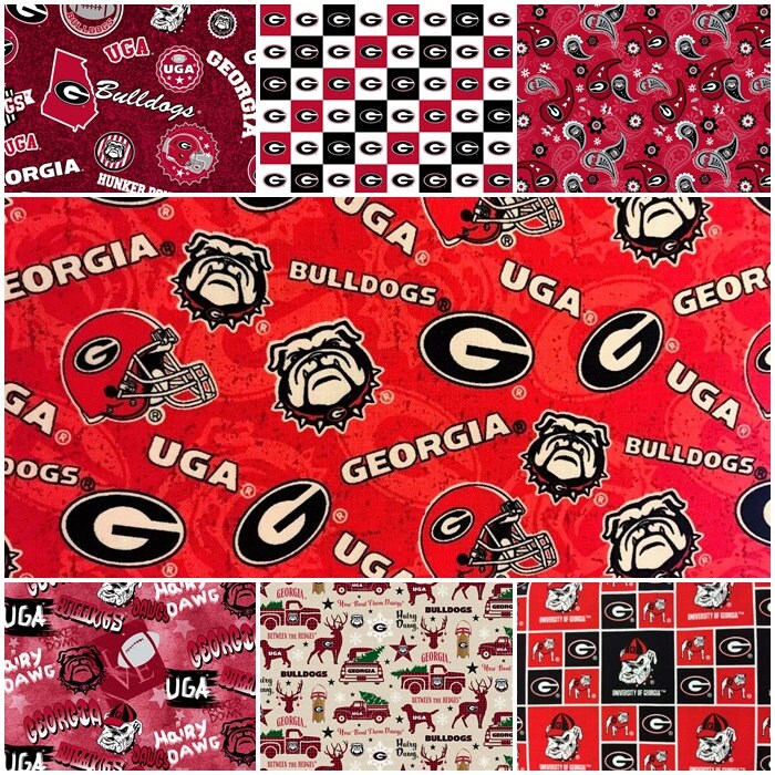NCAA University of Georgia Bulldogs Red & Black College Logo - Etsy