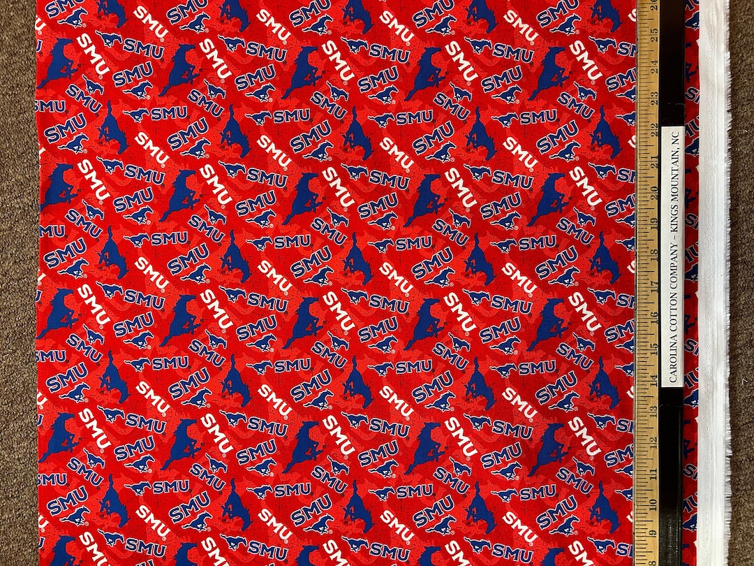 NCAA Southern Methodist University Mustangs SMU-1178 College Logo Red ...