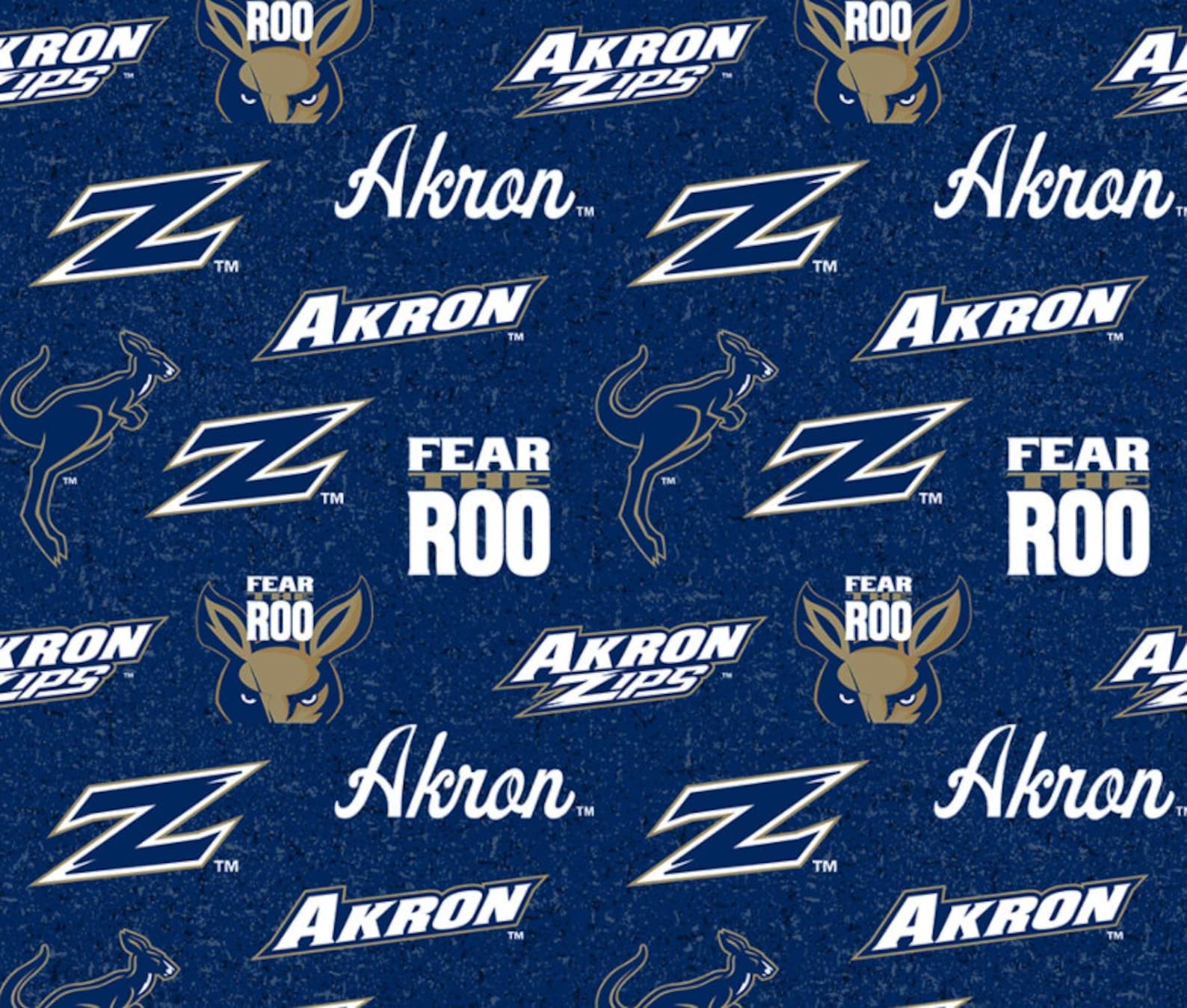 NCAA University of Akron Zips Blue & Gold College Logo 1178 | Etsy