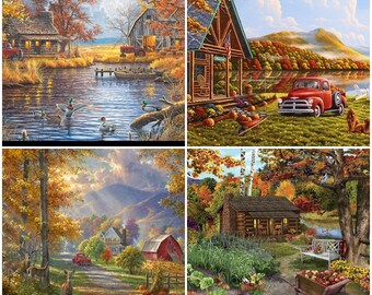 Cabin Lake Fabric - Etsy