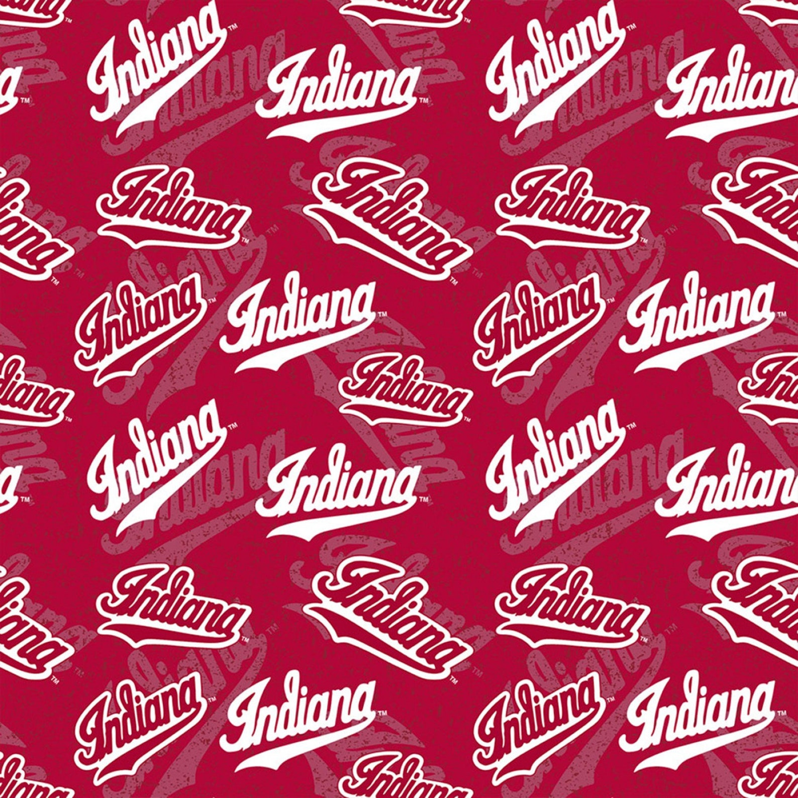 NCAA Indiana University Hoosiers #1178 Red College Logo 100% Cotton ...