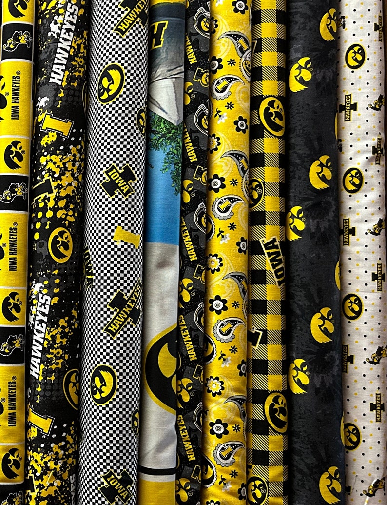 NCAA University of Iowa Hawkeyes Yellow & Black College Logo - Etsy