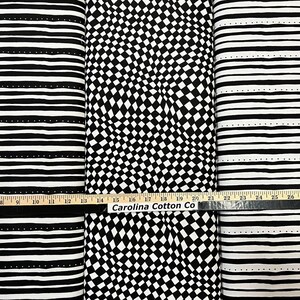 Black and White, Stripes, Racing Checkered Flag 100% Cotton Fabrics! 5 ...