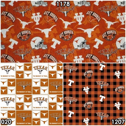 NCAA University of Texas Longhorns Burnt Orange & White | Etsy