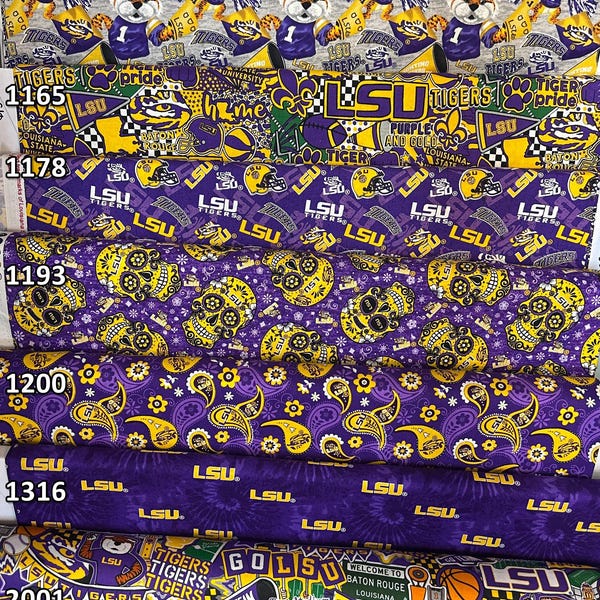 Lsu Fabric - Etsy