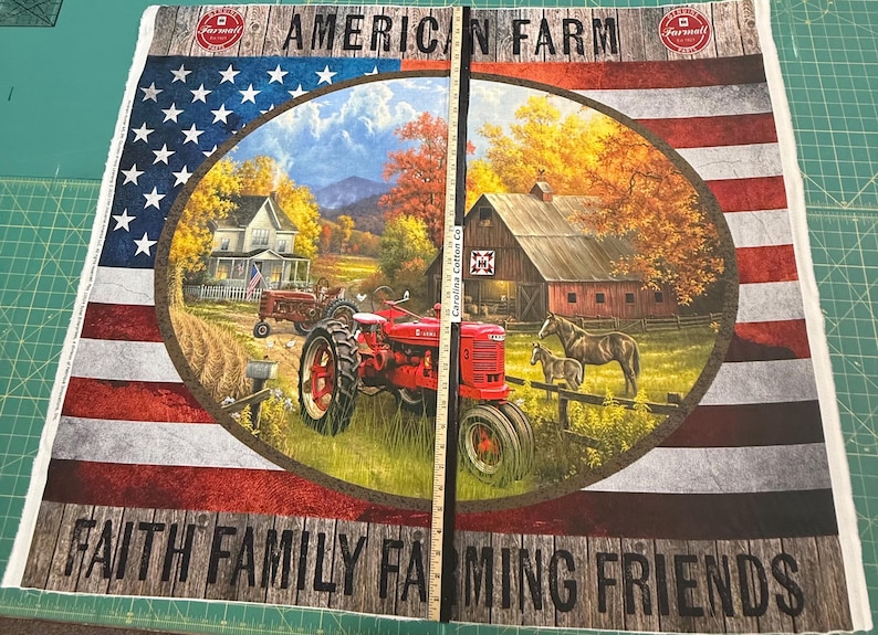 Farmall 10524 American Faith 100% Cotton Fabric by 36" Panels! - Etsy