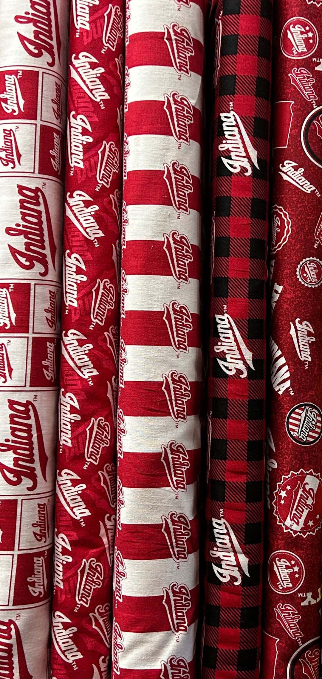 NCAA Indiana University Hoosiers College Logo 100% Cotton Fabric by ...