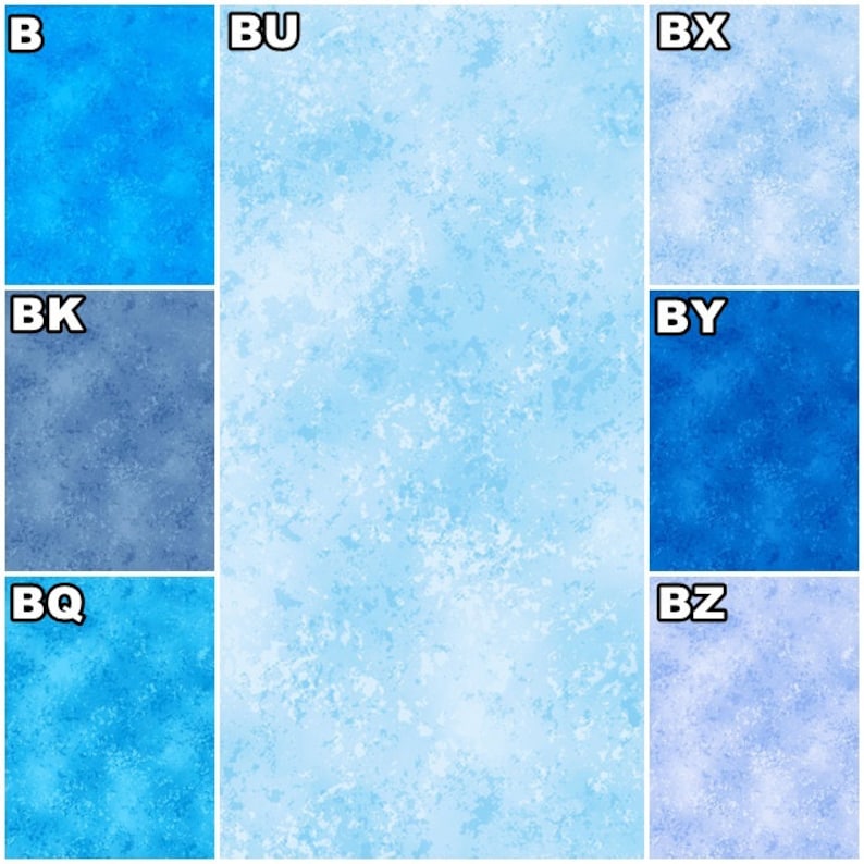 Shades of Blue #27935 Rapture Blenders 100% Cotton Fabric by QT Fabrics ...