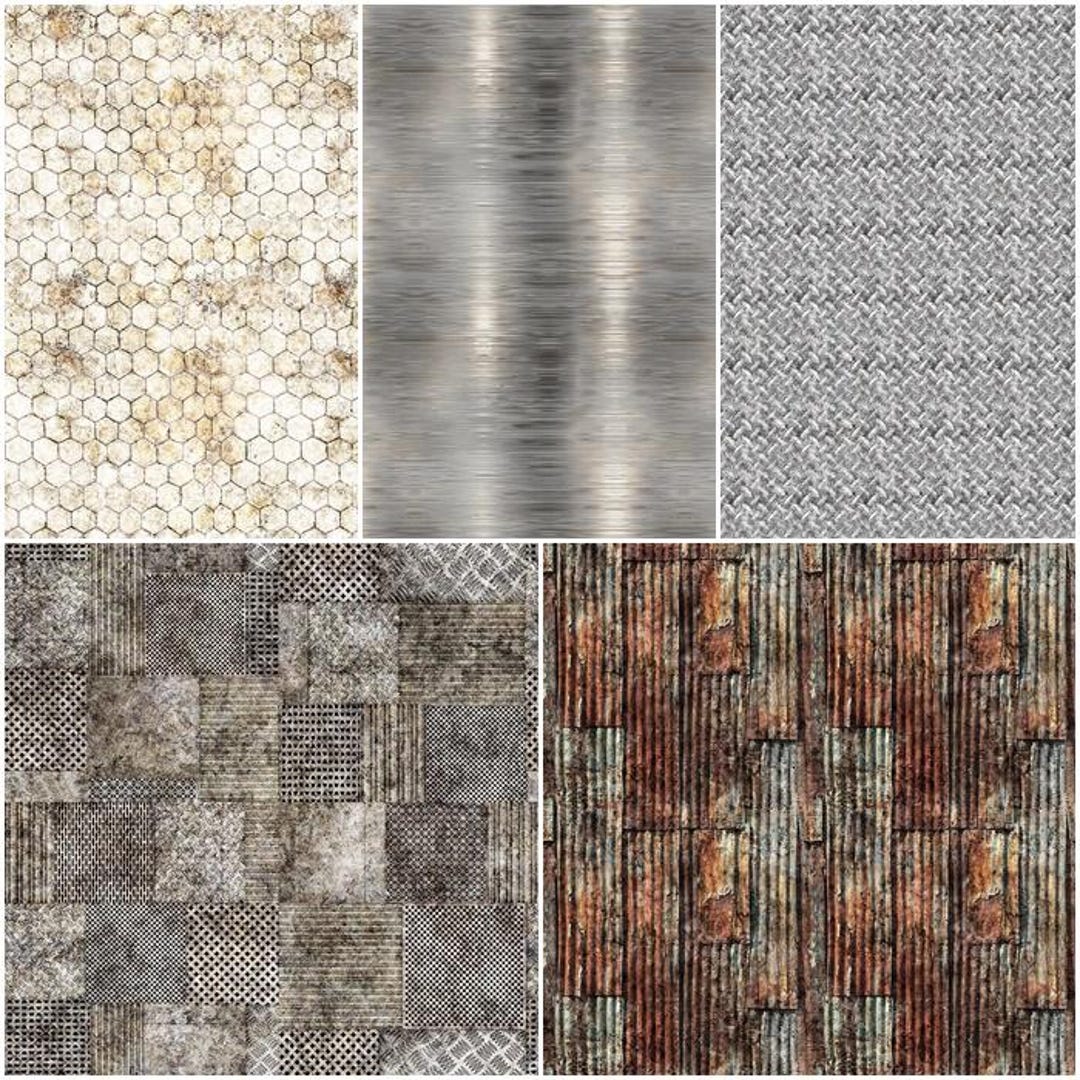 Earthly Delights Metal Nature-inspired Textures 100% Cotton Fabrics by ...