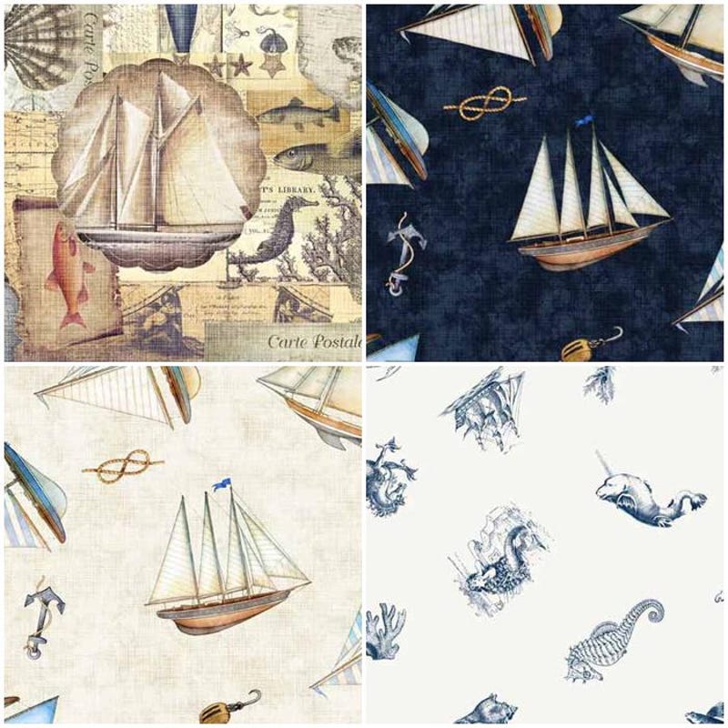 Sailboat Fabric - Etsy