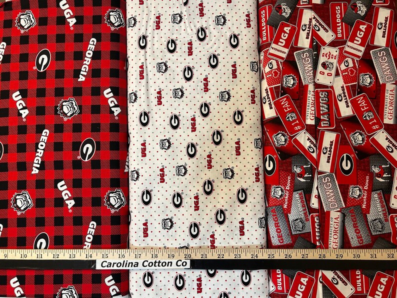 NCAA University of Georgia Bulldogs Red & Black College Logo - Etsy