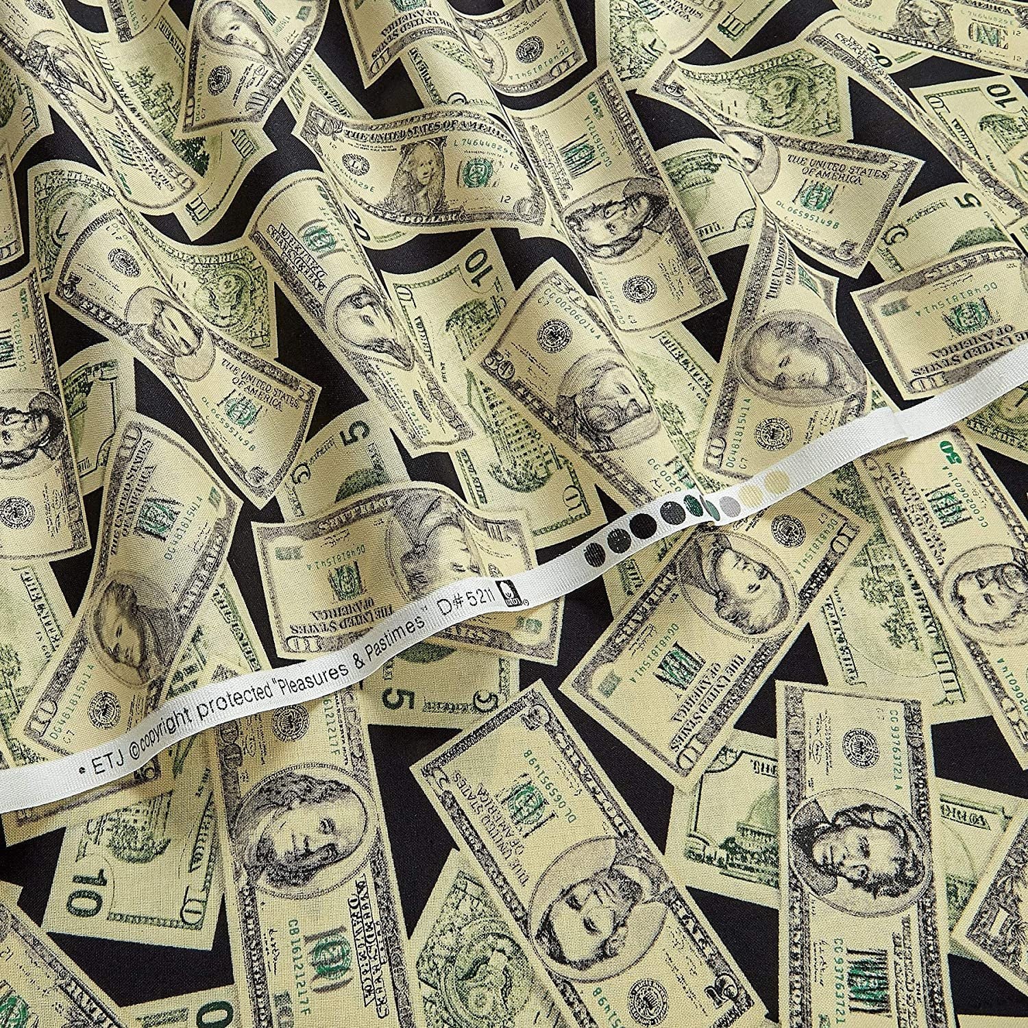 Doll Making Doll & Model Making 100% Cotton Money Money Cash Fabric ...