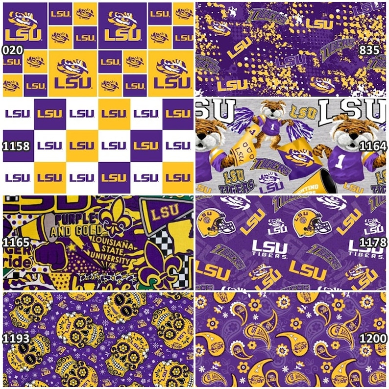 NCAA Louisiana State University LSU Tigers Purple & Gold - Etsy