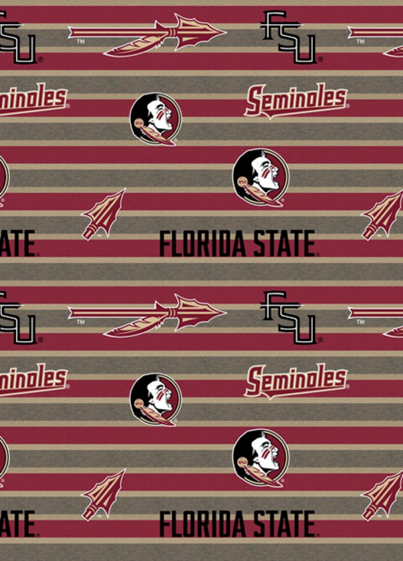 NCAA Florida State Seminoles Garnet & Gold College Logo 100% - Etsy