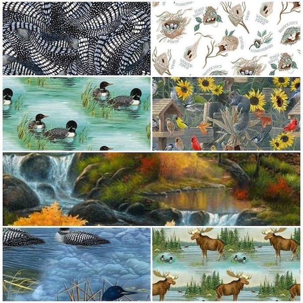 Nature Fabric Prints - Etsy