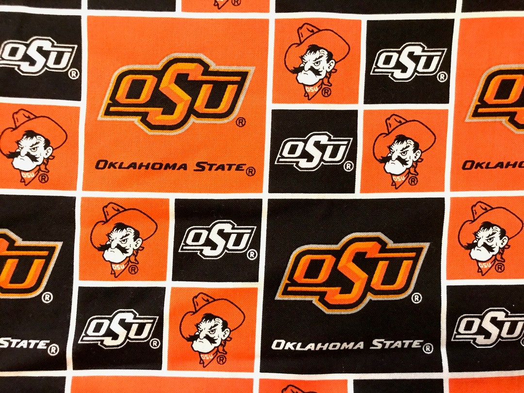 NCAA Oklahoma State University Cowboys Orange & Black College Logo 100% ...