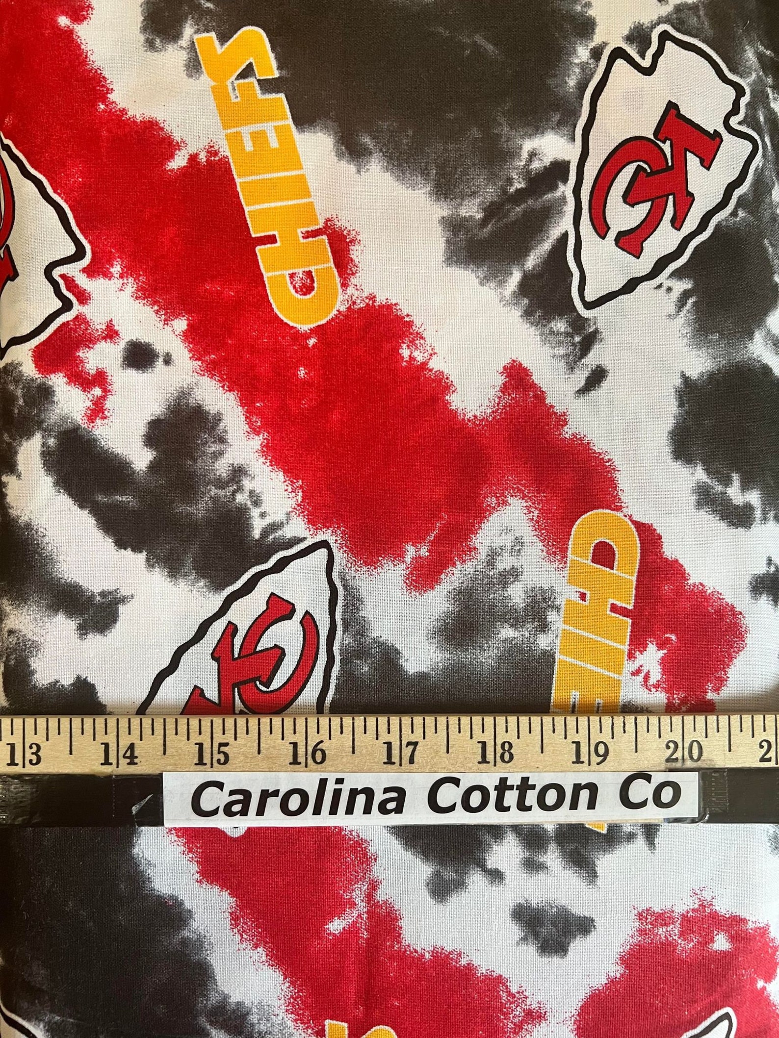 NFL Logo Kansas City Chiefs 100% Cotton Fabric by Fabric - Etsy