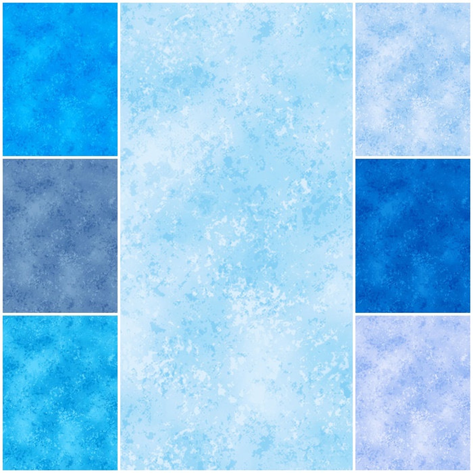 Shades of Blue #27935 Rapture Blenders 100% Cotton Fabric by QT Fabrics ...