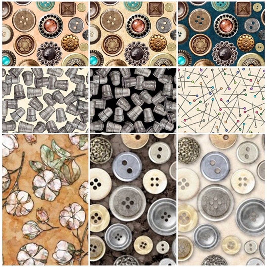 Sew Lovely Sewing Motifs Buttons Thimbles Thread Pins Machines - Etsy