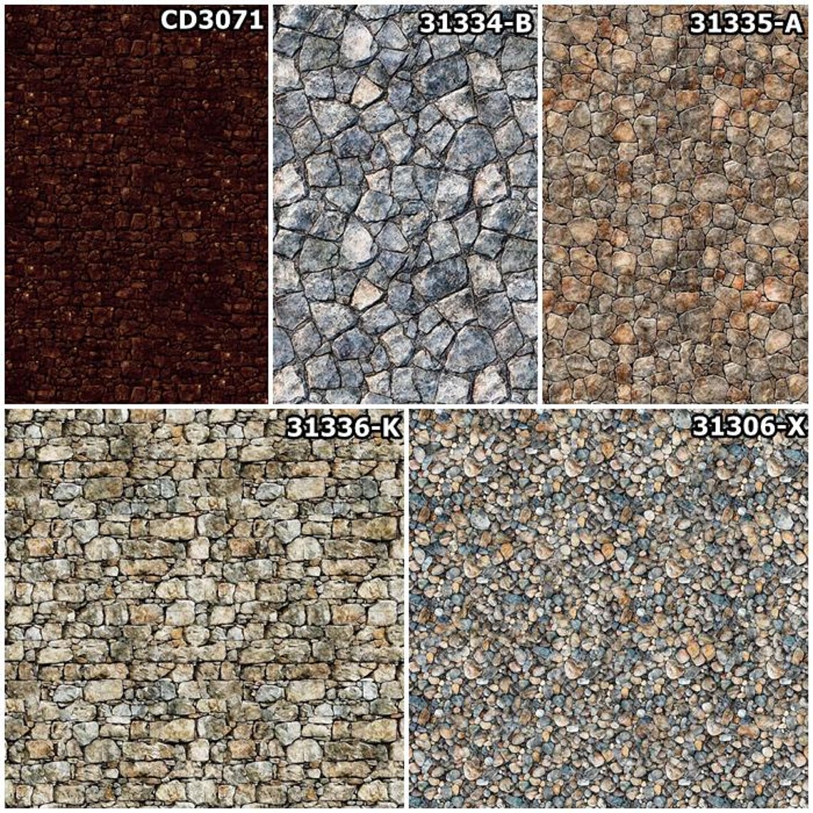 Earthly Delights Rocks, Bricks, Cobblestone, Shingles Nature-inspired ...