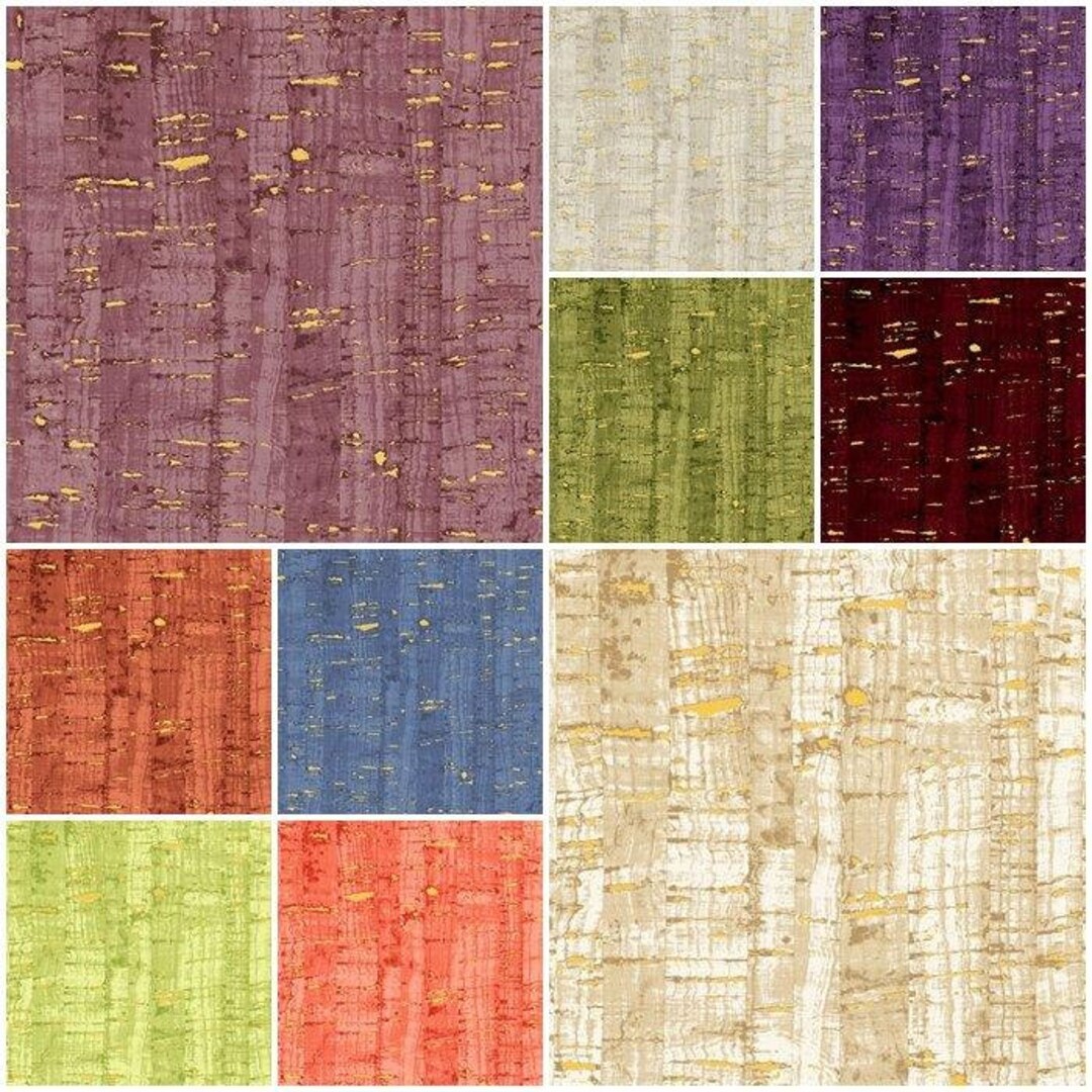 Uncorked 100% Cotton Fabric With Metallic Gold Accents Fabric That ...